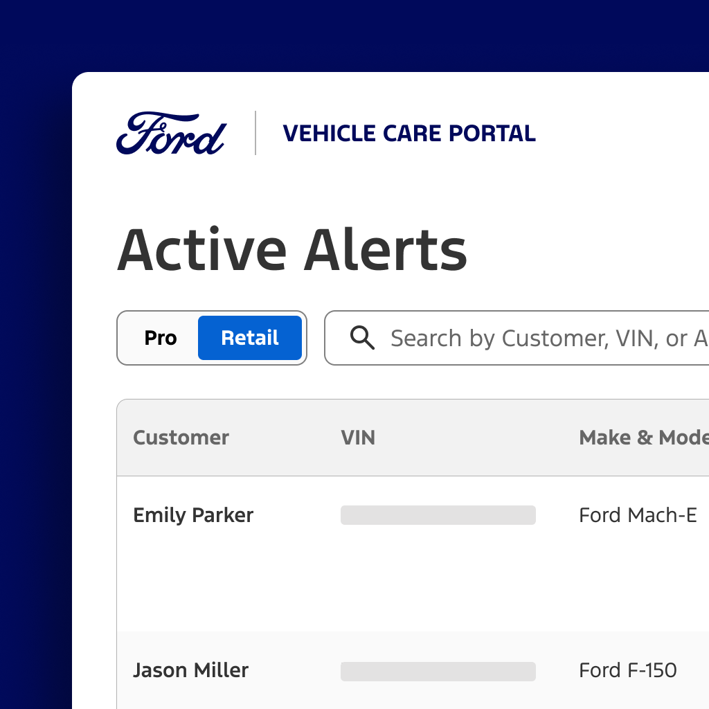 Vehicle Care Portal